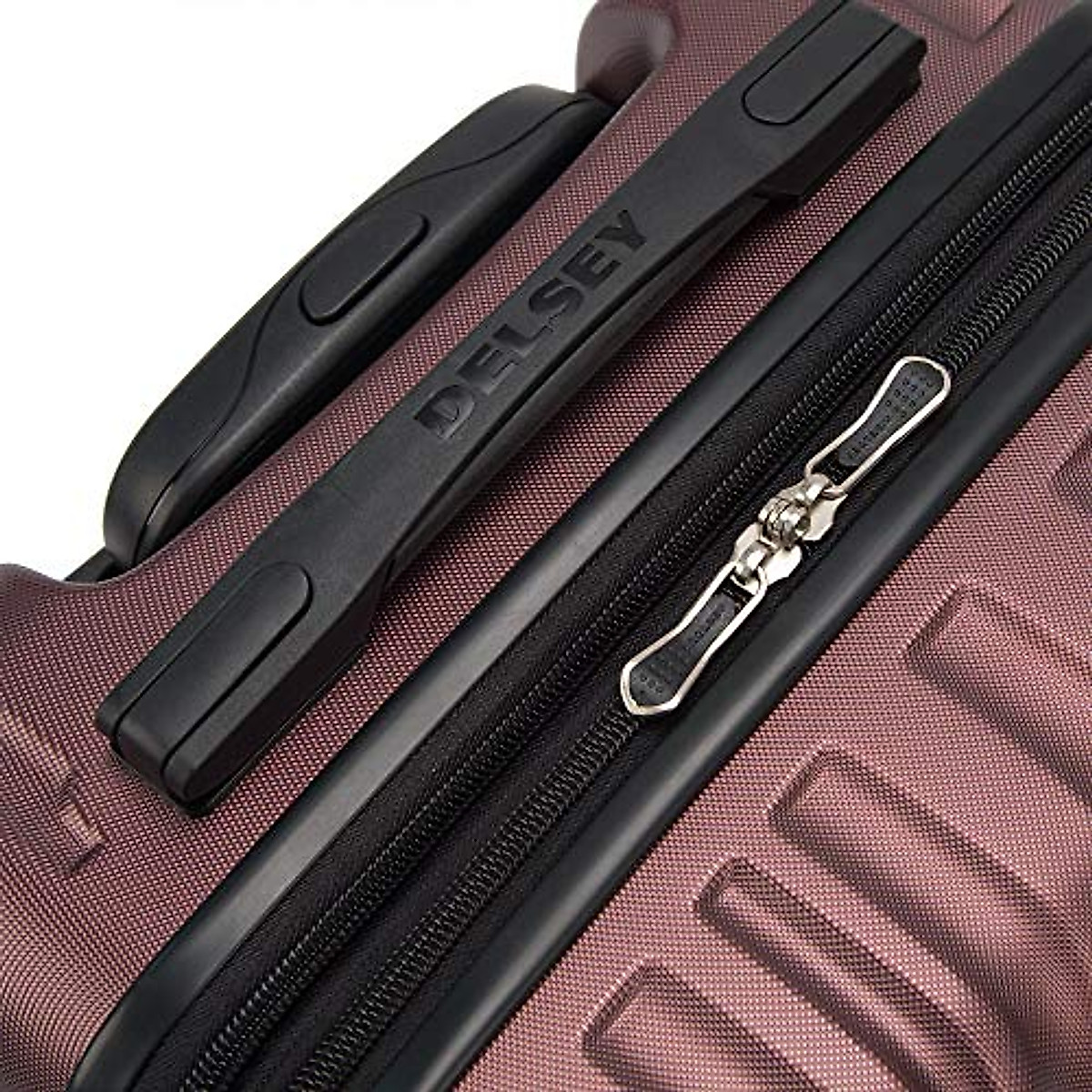 DELSEY PARIS Alexis Lightweight Luggage 3 pc Set, Expandable Spinner Double Wheel Hardshell Suitcases with TSA Lock