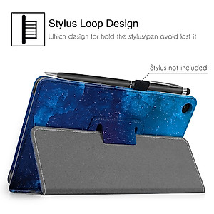 Famavala Folio Case Cover for PREVIOUS Generation 8" Fire HD 8 Tablet [8th / 7th / 6th Generation 2018/2017 / 2016 Release ] (BlueSky)