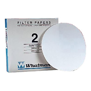 Whatman 1002-150 Quantitative Filter Paper Circles, 8 Micron, 21 s/100mL/sq inch Flow Rate, Grade 2, 150mm Diameter (Pack of 100)