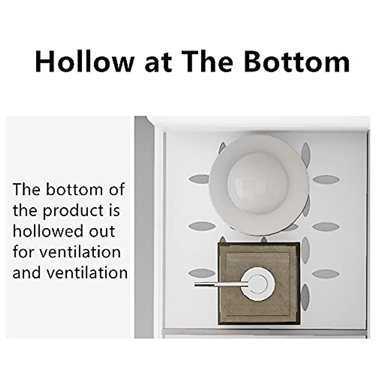 XIOU Makeup Desk Organizer with Drawers - Countertop Organizer for Cosmetics, Vanity Holder for Lipstick, Brushes, Lotions, Eyeshadow, Nail Polish and Jewelry (White)