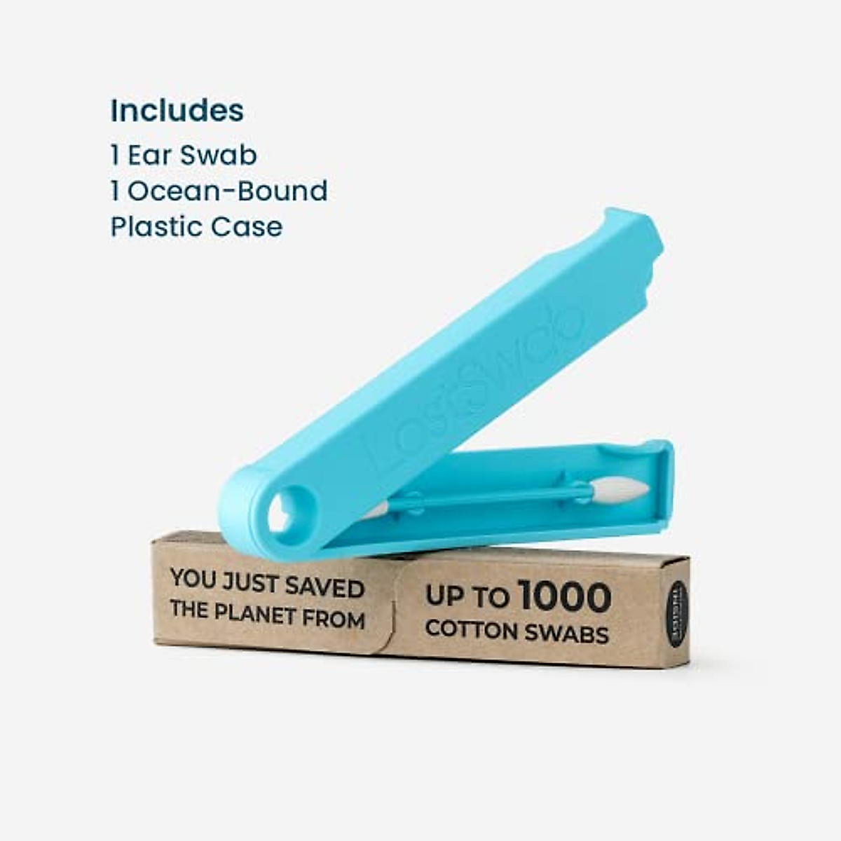 LastSwab® Reusable Cotton Swabs for Gentle & Eco-Friendly Beauty Routines - The Sustainable Alternative to Single-Use Q Tips - Zero Waste & Easy to Clean - Comes with a Convenient Travel Case Holder
