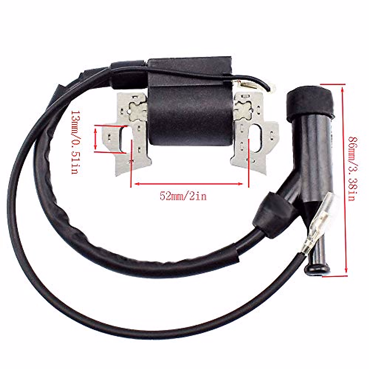 GX160 Ignition Coil, Compatible with Honda Gx110 Gx120, Gx140 Gx160, GX168 Gx200 5.5hp 6.5hp Engine, Generator, Lawn Mower, Replace 30500-ZE1-033 30500-ZE1-063 30500-ZE1-073
