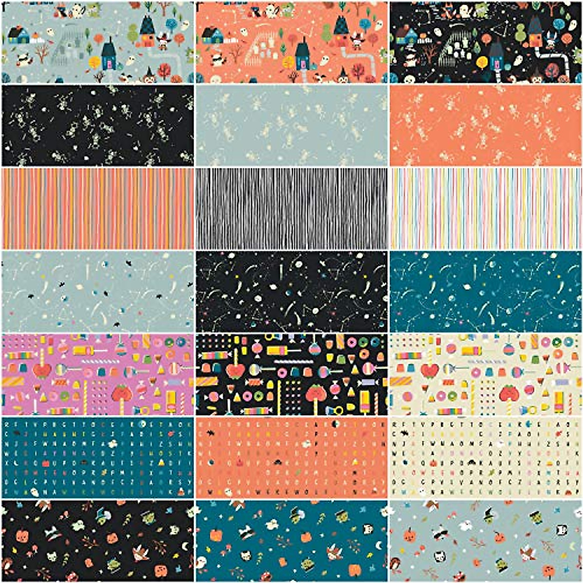 Jill Howarth Tiny Treaters 5" Stacker 42 5-inch Squares Charm Pack Riley Blake Designs 5-10480-42