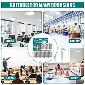 8Pcs 4 Inch Drywall Repair Kit,Wall Repair Patch Kit, Self-Adhesive Fiberglass Dry Wall Patch Kits for Aluminum Metal Sheetrock Ceiling (4"x 4")