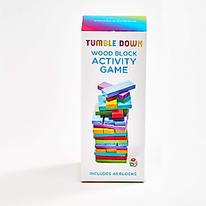 Two's Company All Fun and Game 48-Piece Tumbling Blocks Activity Game Set