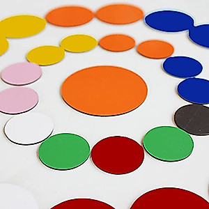 Round Floor Stickers, 6 Inch Spot Markers Floor Spots Self Adhesive Vinyl Stickers Classroom Dot Spots for Preschool and Kindergarten Elementary Teachers (60PCS)