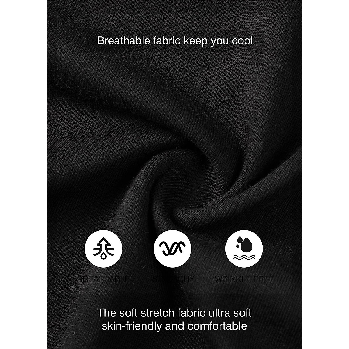 JMIERR Men's 3 Pack Cotton Hipster Hip Hop Longline Crewneck T-Shirt, Short Sleeve Gym Workout Athletic T Shirts for Men Pack,XL, Black/Dark Grey/Khaki