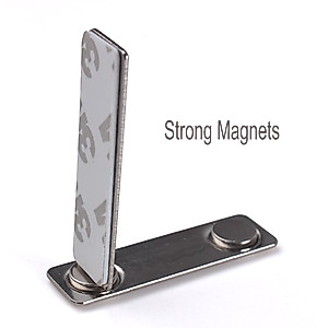 HAZOULEN Name Badge Magnets, Magnetic Name Tag Holders, Set of 12 (24 Pieces)