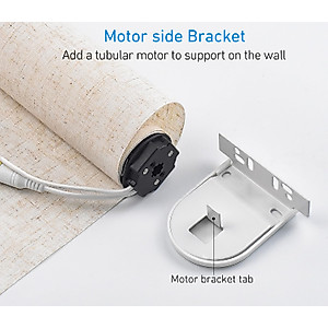 Rollerhouse 38/40mm Roller Blind Repair Kit, Mount Window Shade Brackets, Curtain Roller Blind Accessories for Electric Blinds with 1 1/2" Tube, 1 Pair, White