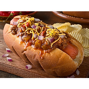 Chef-mate Beef Chili, Canned Chili with Meat, No Beans, 6 lb 10 oz (#10 Can Bulk)