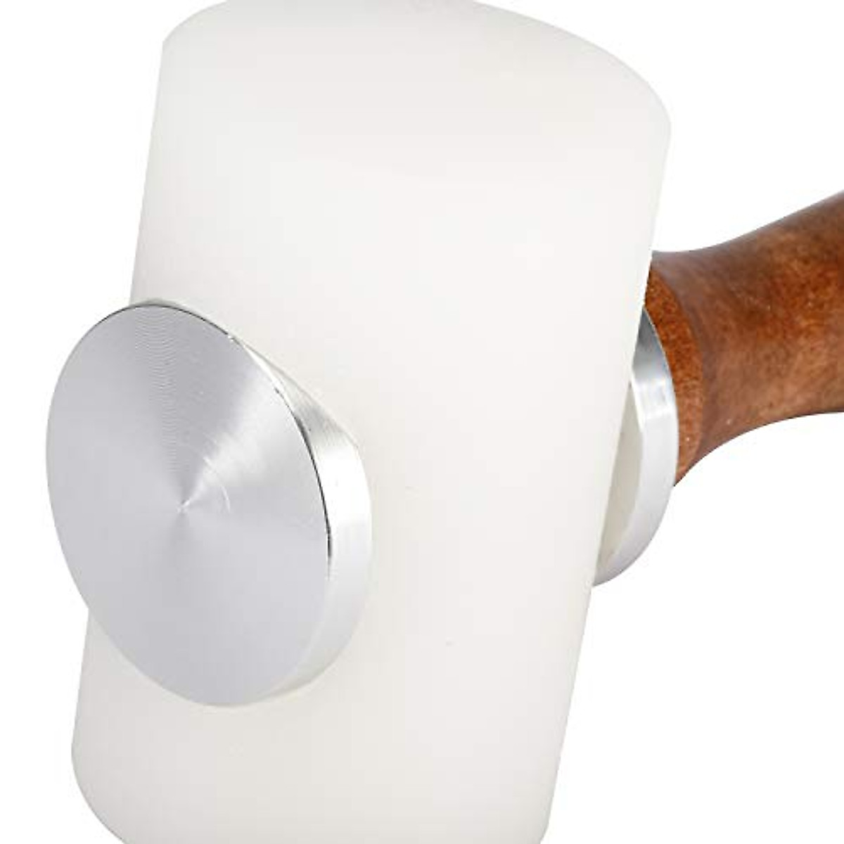 YaeTek DIY Leathercraft Wooden Mallet Leather Carving Hammer Wood Handle Nylon Hammer T Head