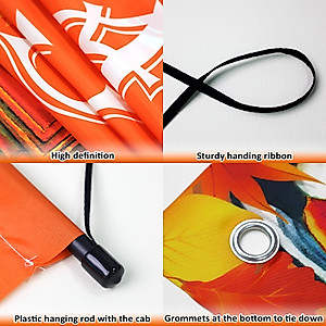 Unibday Thanksgiving Door Banner, Thanksgiving Porch Banners, Autumn Harvest Door Banner for Thanks Harvest, Welcome Fall Home Decor Thanksgiving Hanging Banners - Fall Decorations For Home