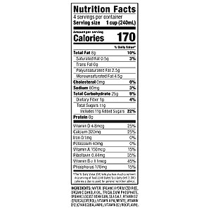 Dream Organic Whole Rice Milk, Dairy Free, 32 Fluid Ounces (Pack Of 12)