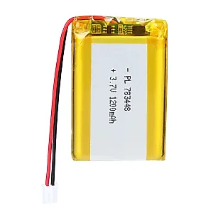 AKZYTUE 3.7V 1200mAh 783448 Lipo battery Rechargeable Lithium Polymer ion Battery Pack with JST Connector