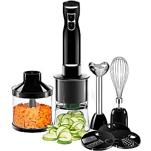Kitchen 6-in-1 Countertop Blender - Electric Spiralizer & Immersion Blender