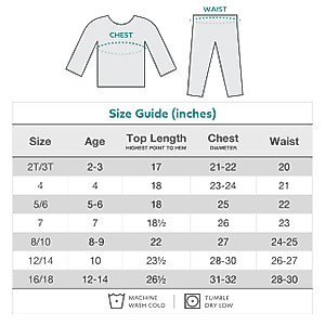 Andrew Scott Boys Long John Ultra-Soft Cotton Stretch Base Layer Underwear Sets / 3 Long Sleeve Tops + 3 Long Pants - 6 Piece Mix & Match (3 Sets / 6 Pc -WHITE, 4)