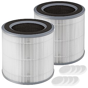 2 Packs Replacement Air Filters Set for Hynik Alviera HH001 Purifier,3 Stage Filtration of H13 True HEPA Filter, High-Efficiency Activated Carbon Filter and pre-filter, with Extra 8-Pieces Aroma pads