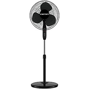 MIDEA INTERNATIONAL TRADING CO Homepointe 18" Stand Fan with Remote Control, 18 INCH, Plain
