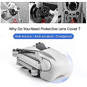 STARTRC Mini 3 Pro Gimbal Protector, Lens Cover Obstacle Sensor Avoidance Dustproof Cap for DJI Mini 3 Pro RC Drone Accessories