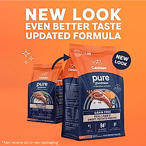 Canidae PURE Limited Ingredient Premium Adult Dry Dog Food, Lamb and Pea Recipe, 4 Pounds, Grain Free