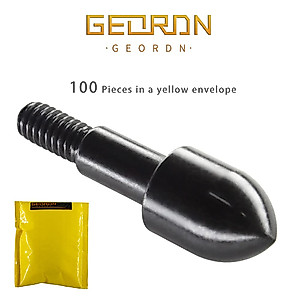 100 Grains Target Points Archery Field Points Arrow Tips Screw in Bullet and Combo Points for Crossbow Recurve Bow Compound Bow Hunting Shooting 100 PCS (11/32”-100 Grains Point-100 PK)