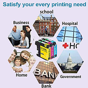 Wolfgray LC103 XL Ink Cartridges Compatible for Brother LC103XL LC103 103 Ink MFC J870DW J450DW J470DW J650DW J6720DW J4410DW J4510DW J4710DW J4310DW J285DW 475DW (18 Color, 6C+6M+6Y)