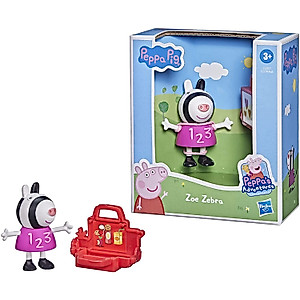 Peppa Pig Peppa’s Adventures Peppa’s Fun Friends Preschool Toy, Zoe Zebra Figure, Ages 3 and Up