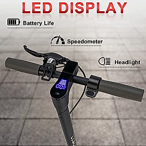 PEXMOR Electric Scooter Adults, Scooter Electric for Adults 21 Miles Range & 15.5 Mph,8.5" Solid Tire 350W Folding Electric Kick Scooter, Commuting E-Scooter Dual Brake& App Cruise Control