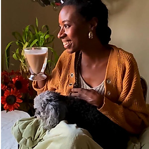 Sister.ly Drinkware Double Wall Glass Coffee Cups, Insulated Glass Coffee Cups, Set of 2, 12 ounces (Clear)