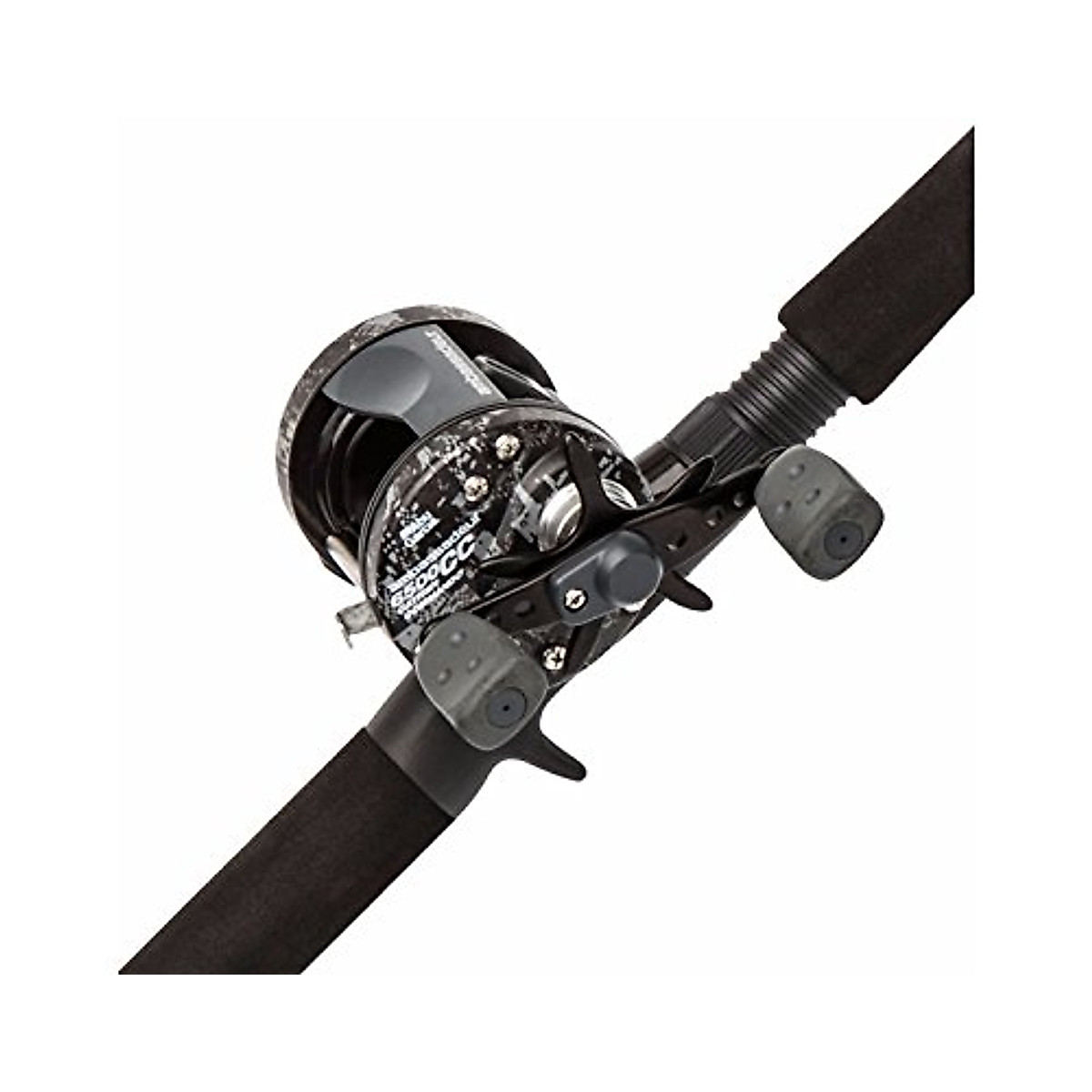 Abu Garcia Catfish Commando Fishing Rod and Reel Combo, 7 Feet, Medium Heavy Power, Black