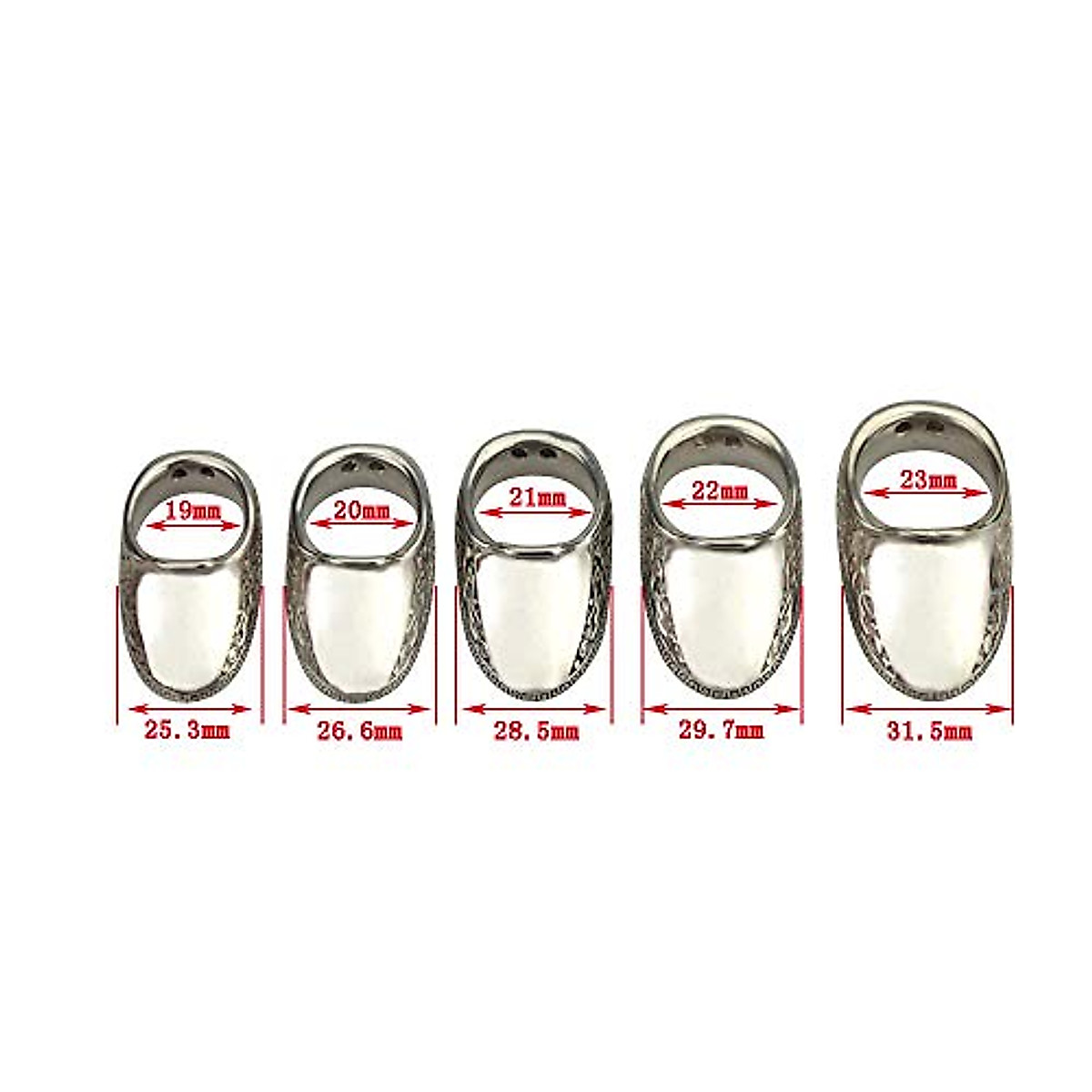 AMEYXGS Archery Thumb Ring Handmade Tibetan Silver Finger Protector Thumb Protector Ring for Outdoor Archery Hunting (19#)