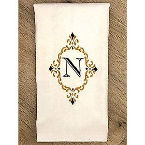 Monogram Hand Towel, Fleur De Lis,Scroll, Customized