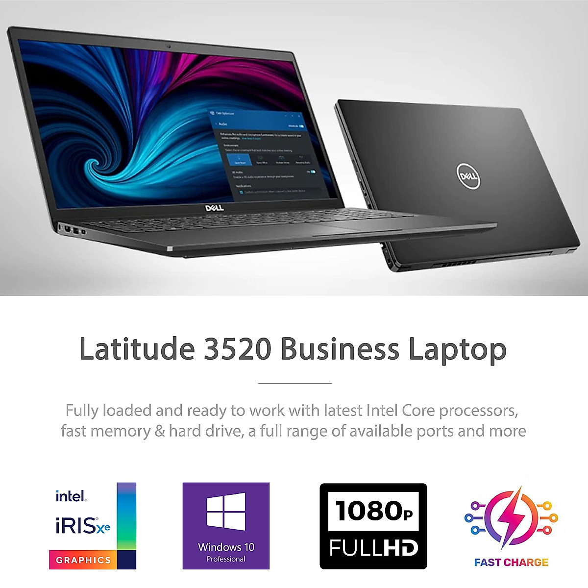 2021 Dell Business Laptop Latitude 3520, 15.6" FHD IPS Backlit Display, i7-1165G7, 32GB RAM, 1TB SSD, Webcam, WiFi 6, USB-C, HDMI, Win 10 Pro