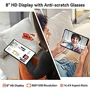 OUKITEL RT3 Rugged Android 12 Tablet, 8 Inch Waterproof-Tablet, Octa Core 7GB+64GB 1TB Expandable,5150mAh Battery Industrial Tablet PC, 16+8MP Camera, IP68&IP69K Tablets, 4G Dual SIM/5G WiFi/BT5.3/GPS