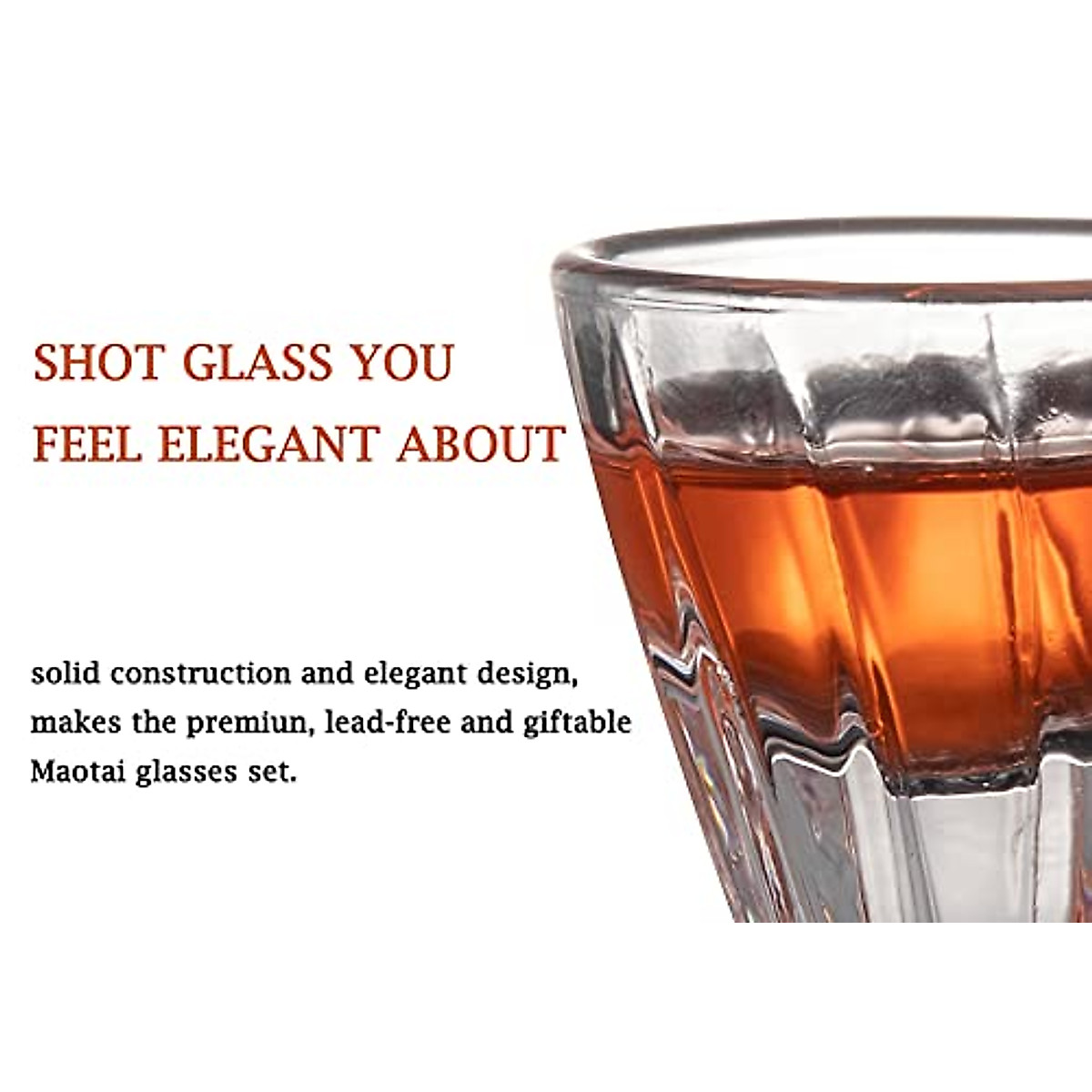 BothEarn Mini Shot Glass Set of 2-14 ml Cute Egg Cup with Stem - Gift Box for Tequila Vodka Soju Whiskey Maotai