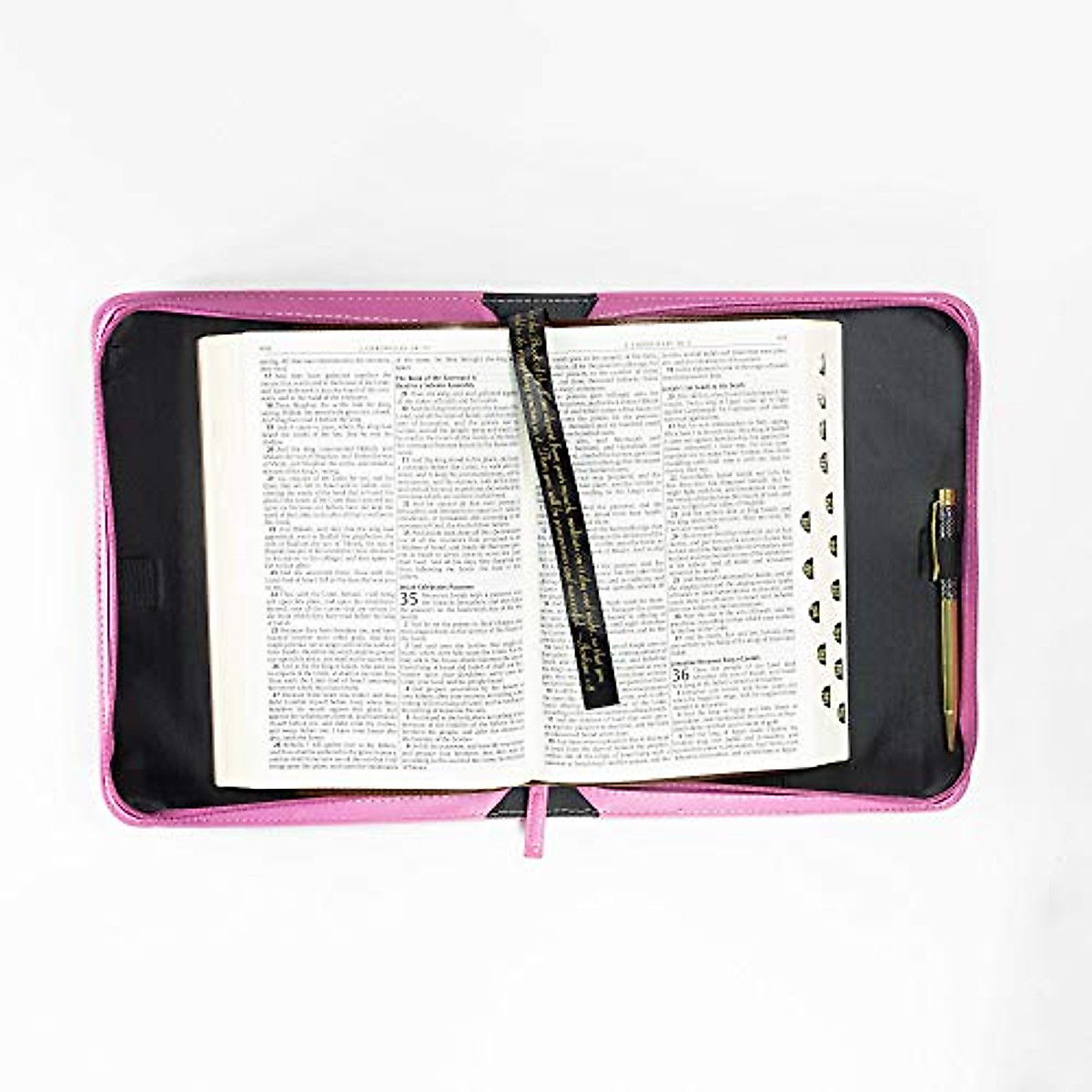 "Divinity Boutique Bible Business Report Cover (25683) | X-Large Fits Bibles up to 10" X 7" X 1.50", Rose