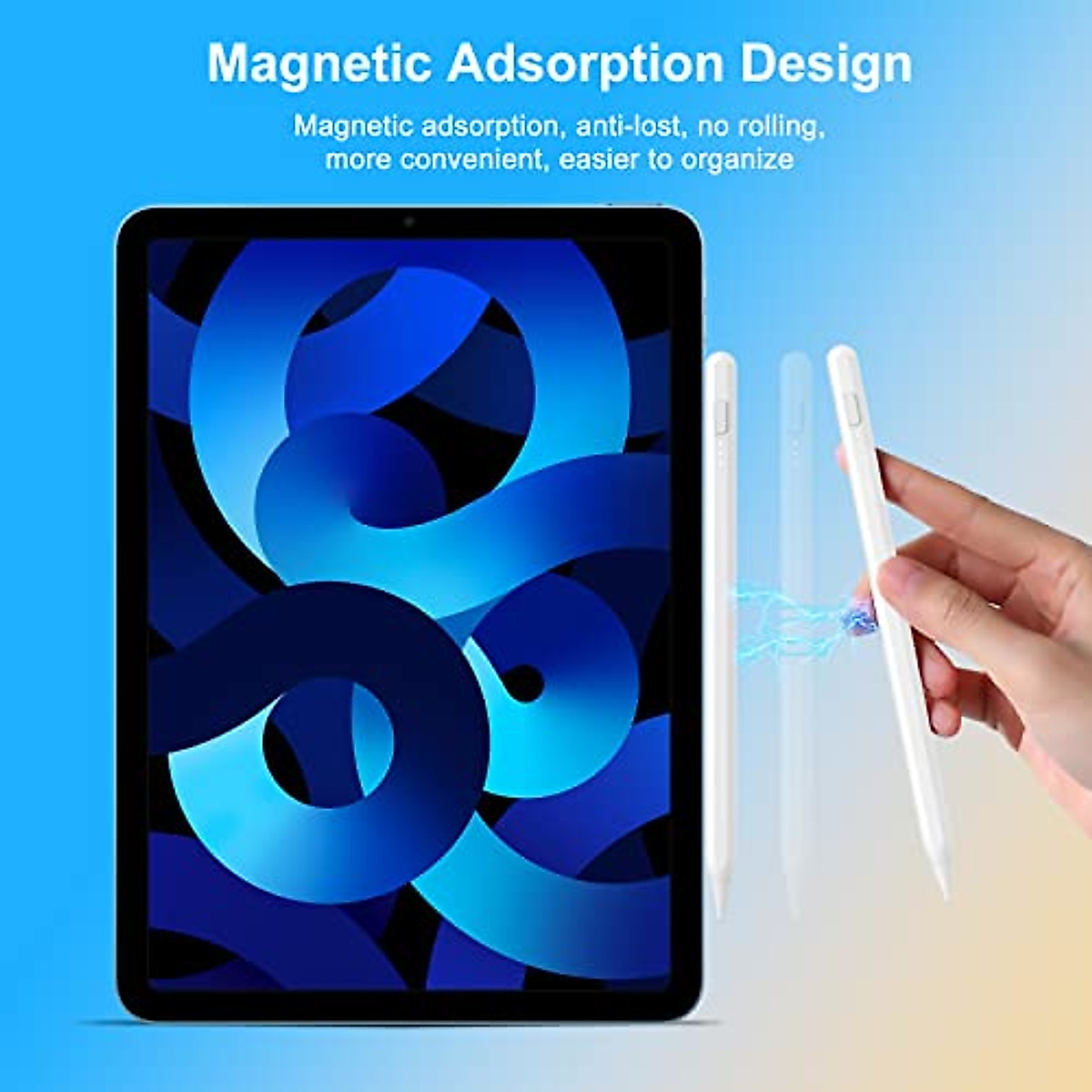 Stylus Pen for iPad (2018-2023),10mins Charge, Palm Rejection, Tilting Detection, iPad Pencil 2nd Generation Compatible with Apple iPad Pro 11/12.9 inch, iPad Mini 6/5, iPad Air 5/4/3, iPad 10/9/8/7/6