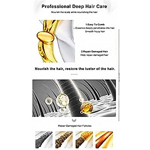 YANJIAYI Leave-in Conditioner, 6.76 Fl Oz, Advanced Keratin Conditioner, Hair Smoothing Leave-in Hair Mask, Nourishing Hair Conditioner, Anti-frizz for Curly, Dry, Damaged Hair