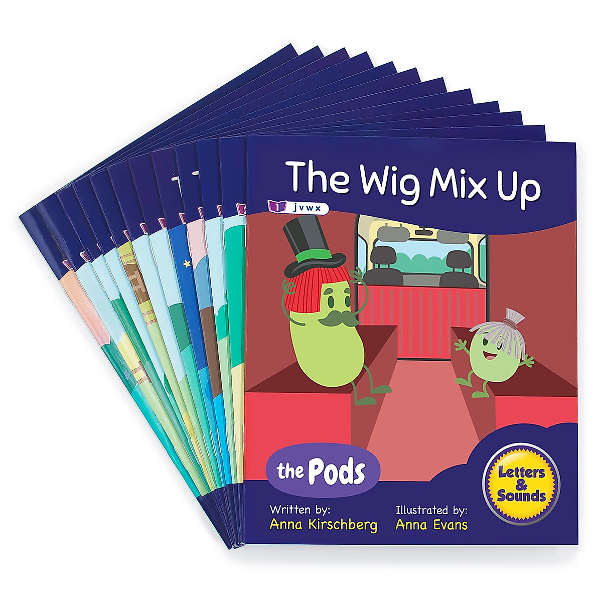 Junior Learning Decodable Readers The Pods – Phase 3 Phonics: The Science of Reading, Easy decodable Texts, Beginning Readers, with 12 Books, for Ages 5+, Grade K