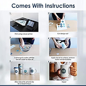 Hayes Paper Co, Waterslide Decal WHITE LASER (A4, 20 Sheets)