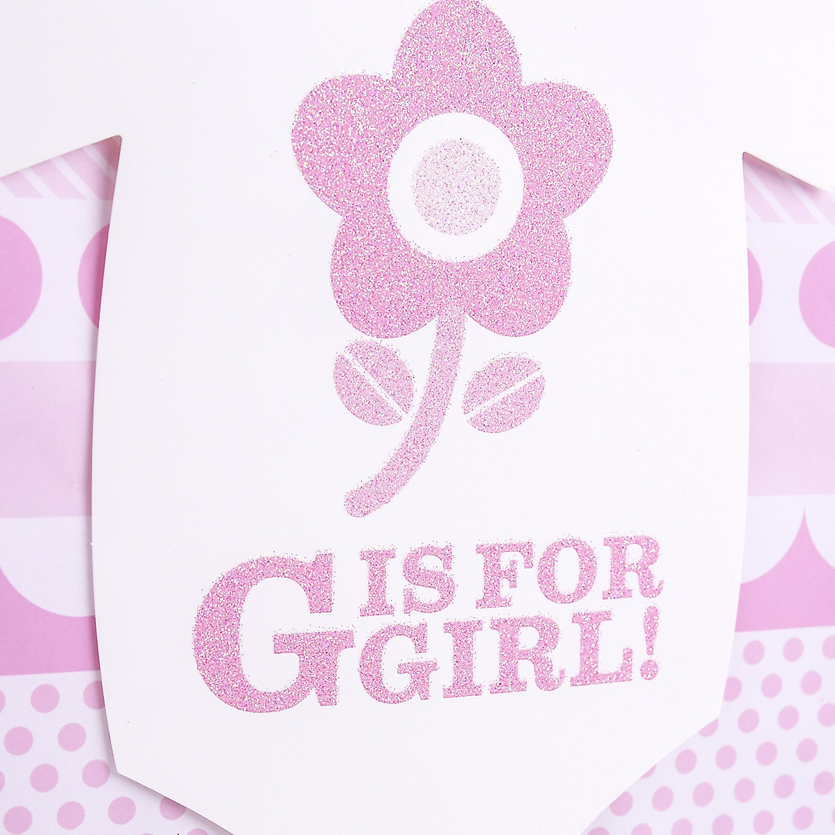Hallmark Large Baby Gift Bag with Tissue Paper (G is for Girl)