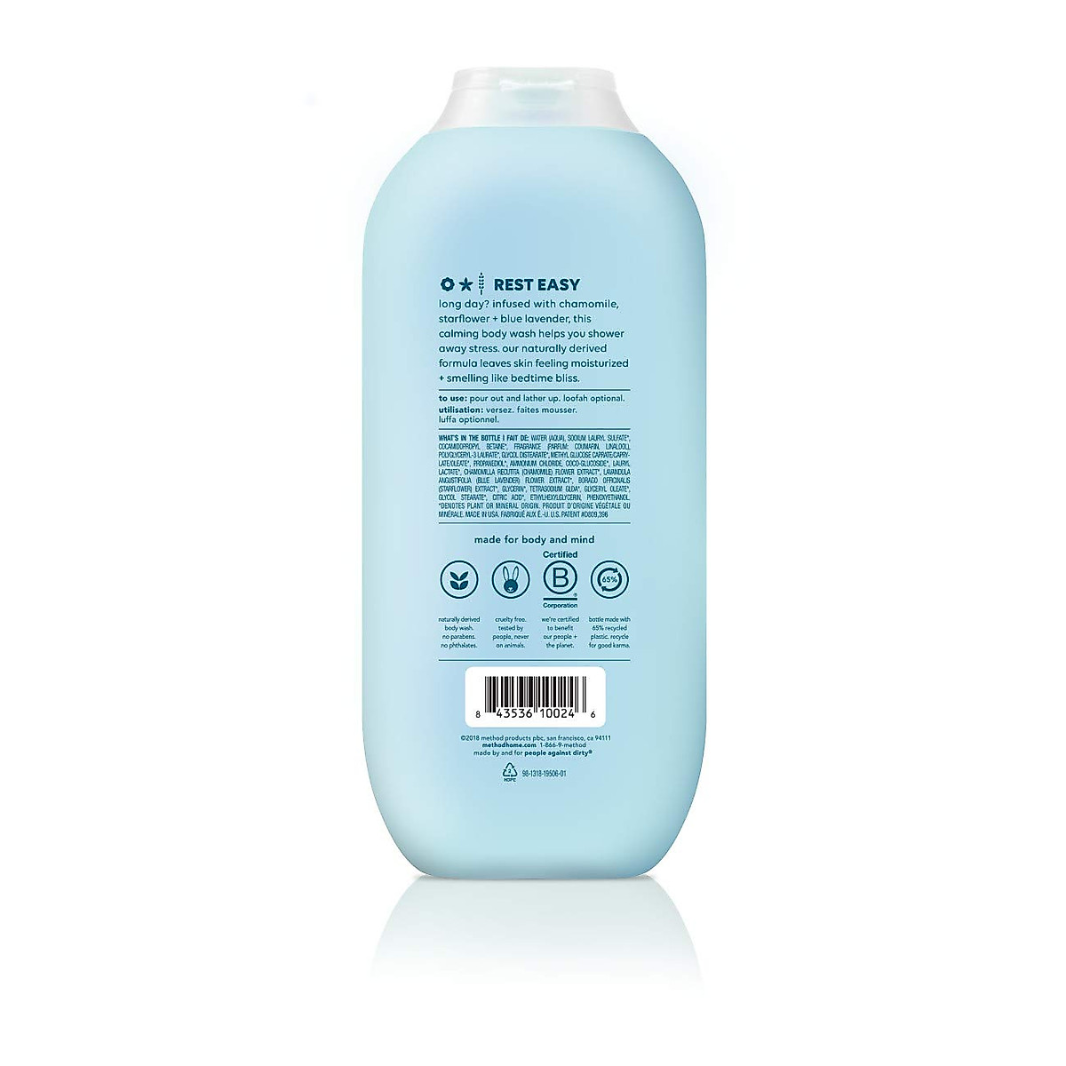 Method Body Wash, Wind Down, 18 oz, 6 pack, Packaging May Vary