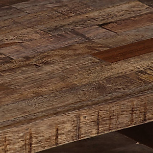 GaRcan TV Stand, TV Unit for Living Room Bedroom, Sideboard with Drawer, TV Console Entertainment Center, Industrial Style, Solid Mango Wood