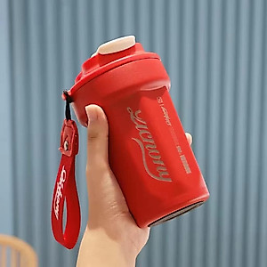 16 oz New 316 Stainless Steel Vacuum Insulated Tumbler - Coffee Travel Mug Spill Proof with Lid - Thermos Cup for Keep Hot/Ice Coffee,Tea and Beer (A)