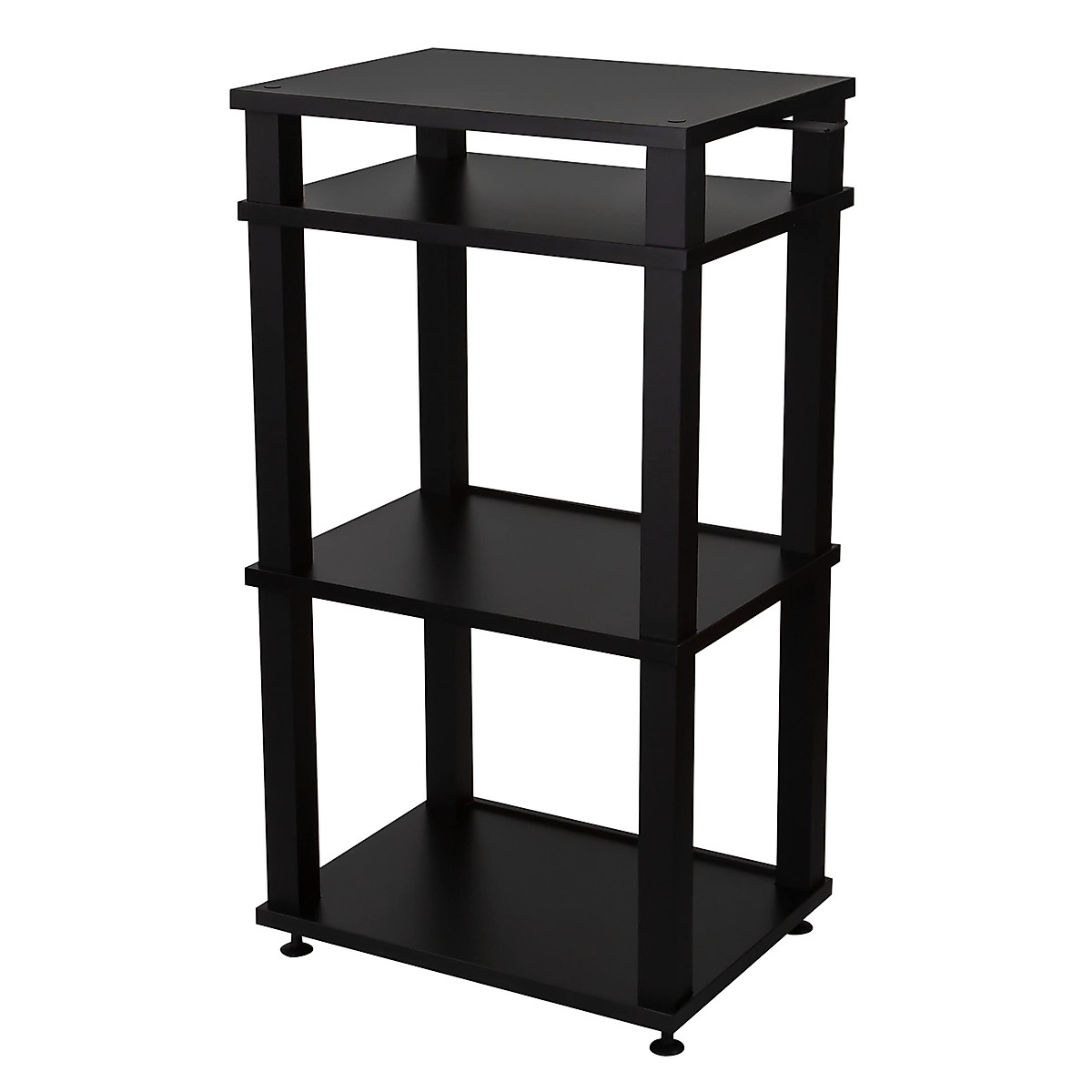 Andover Audio SpinStand Rack for Records and Audio Components - Metal-Reinforced, Holds 150 LPs, Optimum Height & Storage Space, Ideal for Turntables, Vinyl, Spinbase, and Hi-Fi Systems - Black