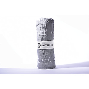 Muslin Baby Swaddle 3-Pack 100% Cotton. Soft & Breathable for Girl/Boy/Unisex