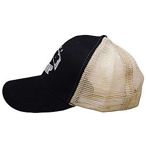 Bikers for Trump Black Khaki Mesh Trucker Cotton Embroidered Hat Cap