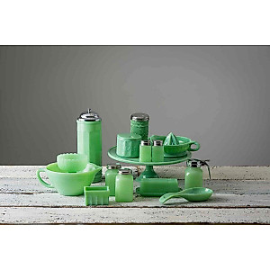 Tablecraft Glass Spoon Rest, 8 x 3.5 x 1.25, Green