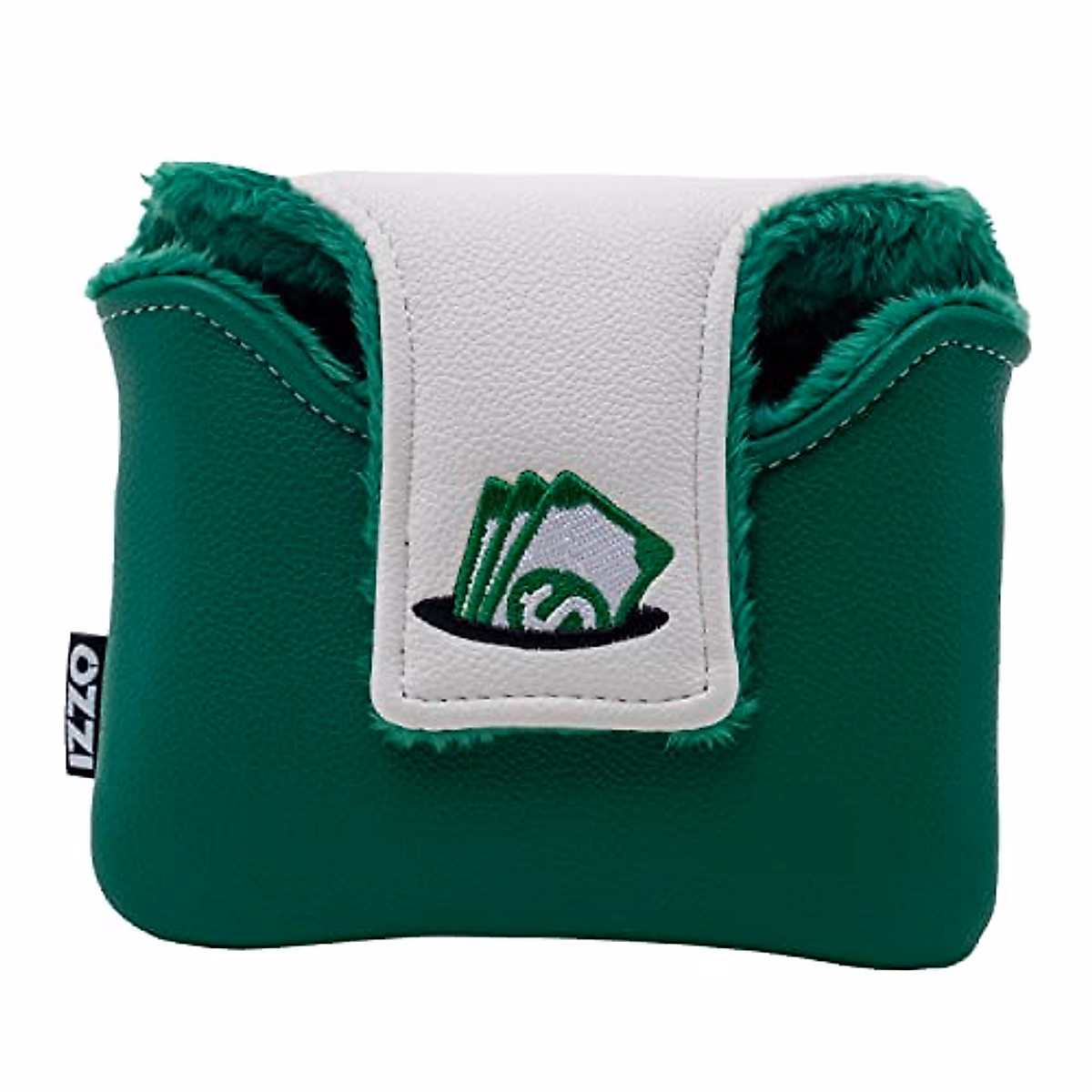 IZZO Golf Funny in Your Face Mallet Putter Headcover - Money Putt Funny Saying Joke/Gag Golf Headcover for Your Putter