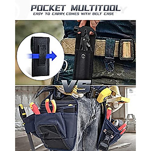 BIBURY Hammer Multitool Camping Tool, 12 in 1 Survival Gear Outdoor Multi Tool with Safety Lock, Cool Gadgets Survival Multi-Tool for Outdoor, Camping, Hiking, Christmas Present Stocking Stuffers